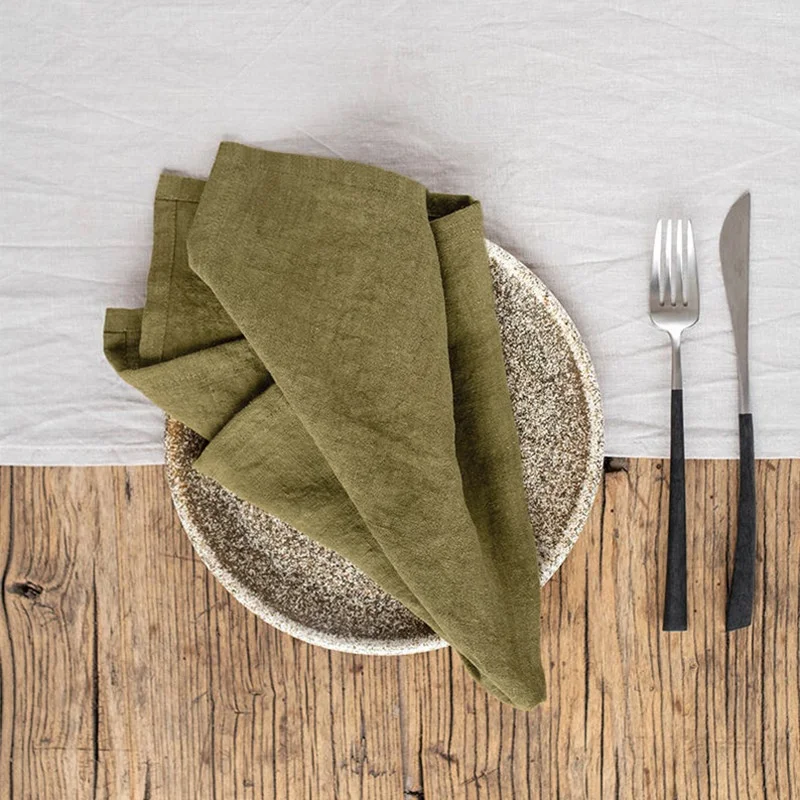 Cotton Linen Restaurant Hotel Custom Table Napkin Household Cleaning ...