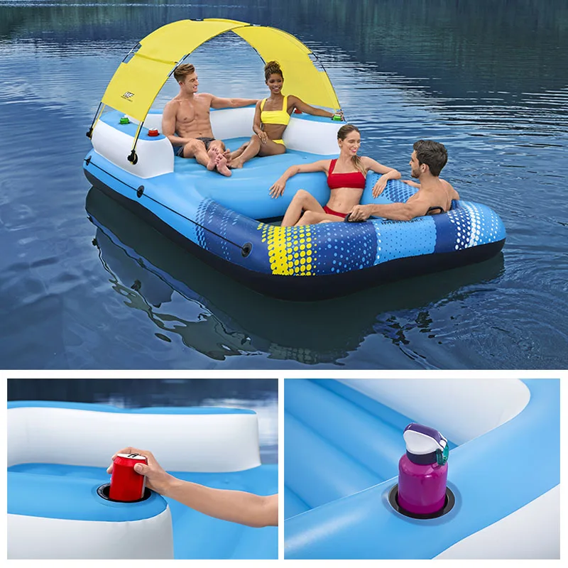 Bestway 43645 Inflatable Pool Float - Shade & Fun Island