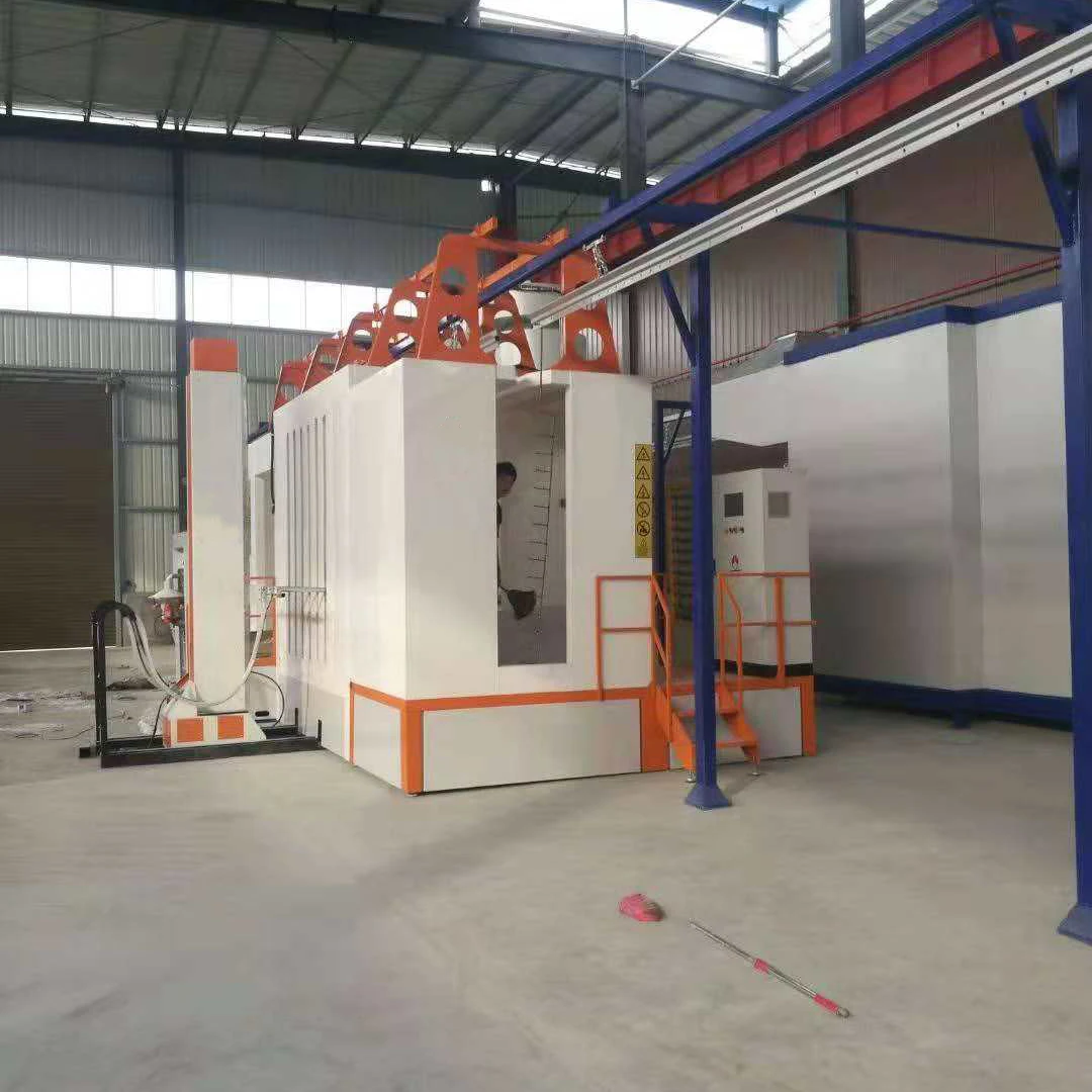Manual Automatic Powder Coating Booth For Aluminum Electric Panels ...