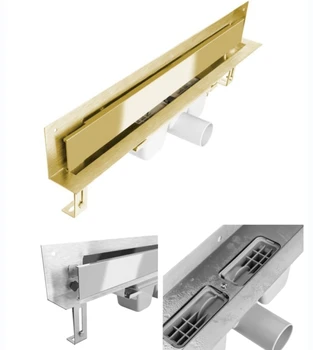 Wall Mounted Hidden L Shaped 90degree Tile Insert Linear Shower Wall ...