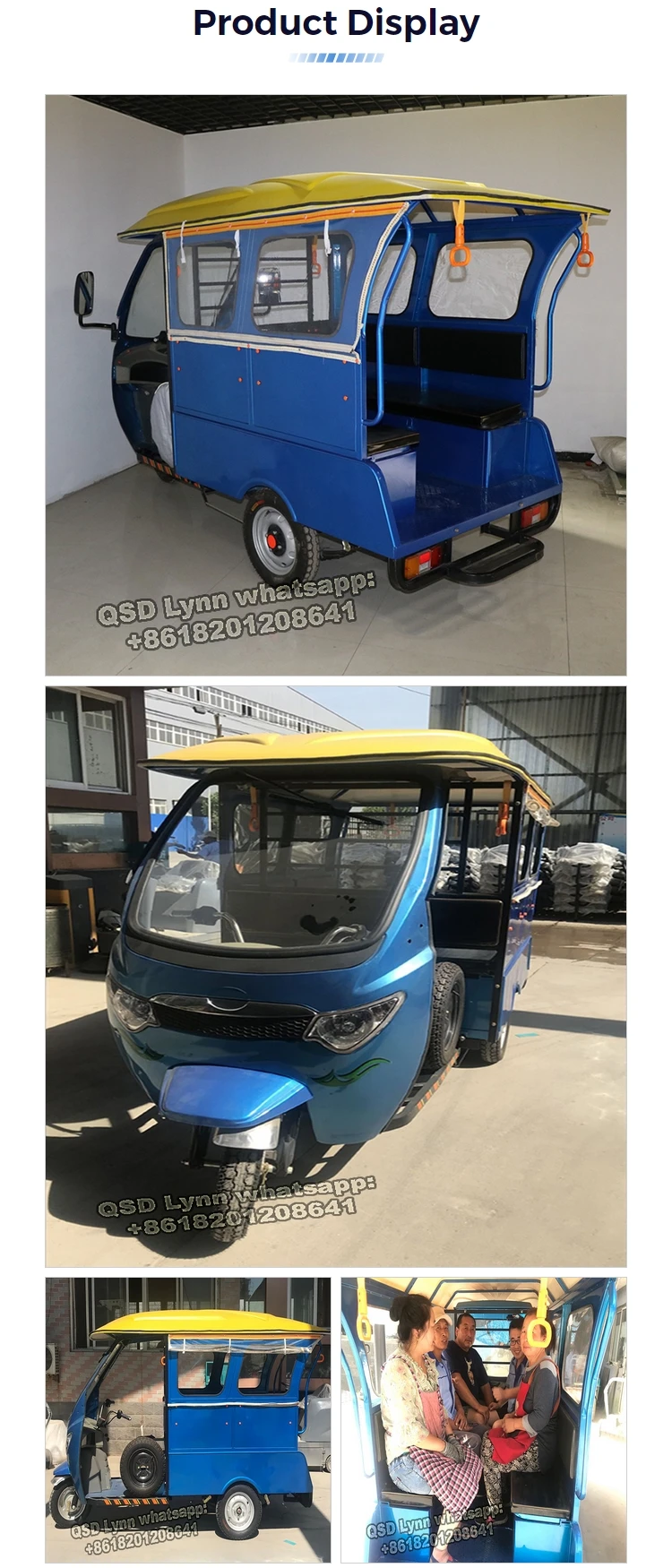 Electric Auto Rickshaw for 6 Passengers - Philippines & Bangladesh