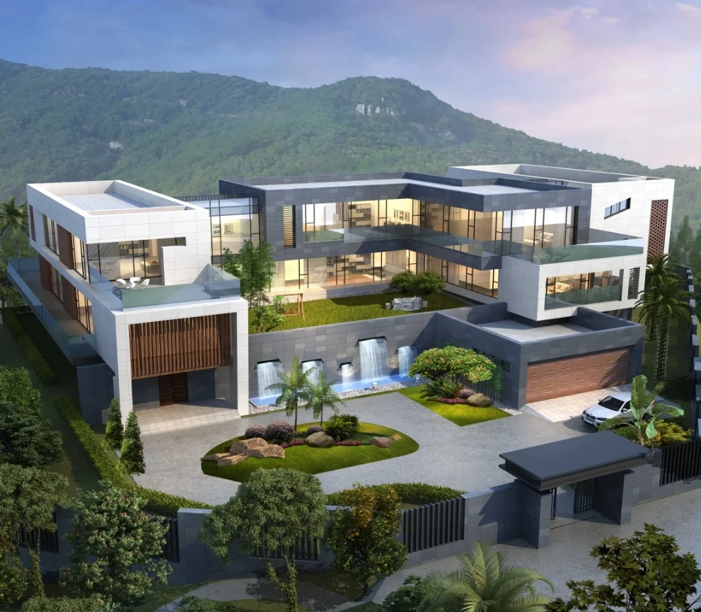 Fast Construction Prefabricated Modern Home Design Villa Light Steel ...