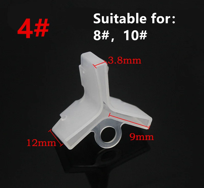 White Plastic Fishing Treble Hook Covers 1-5# - Odm Available