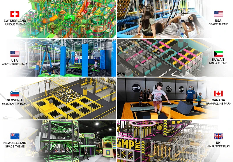Indoor Trampolines Factory Bungee Jumping Trampoline Park Indoor ...
