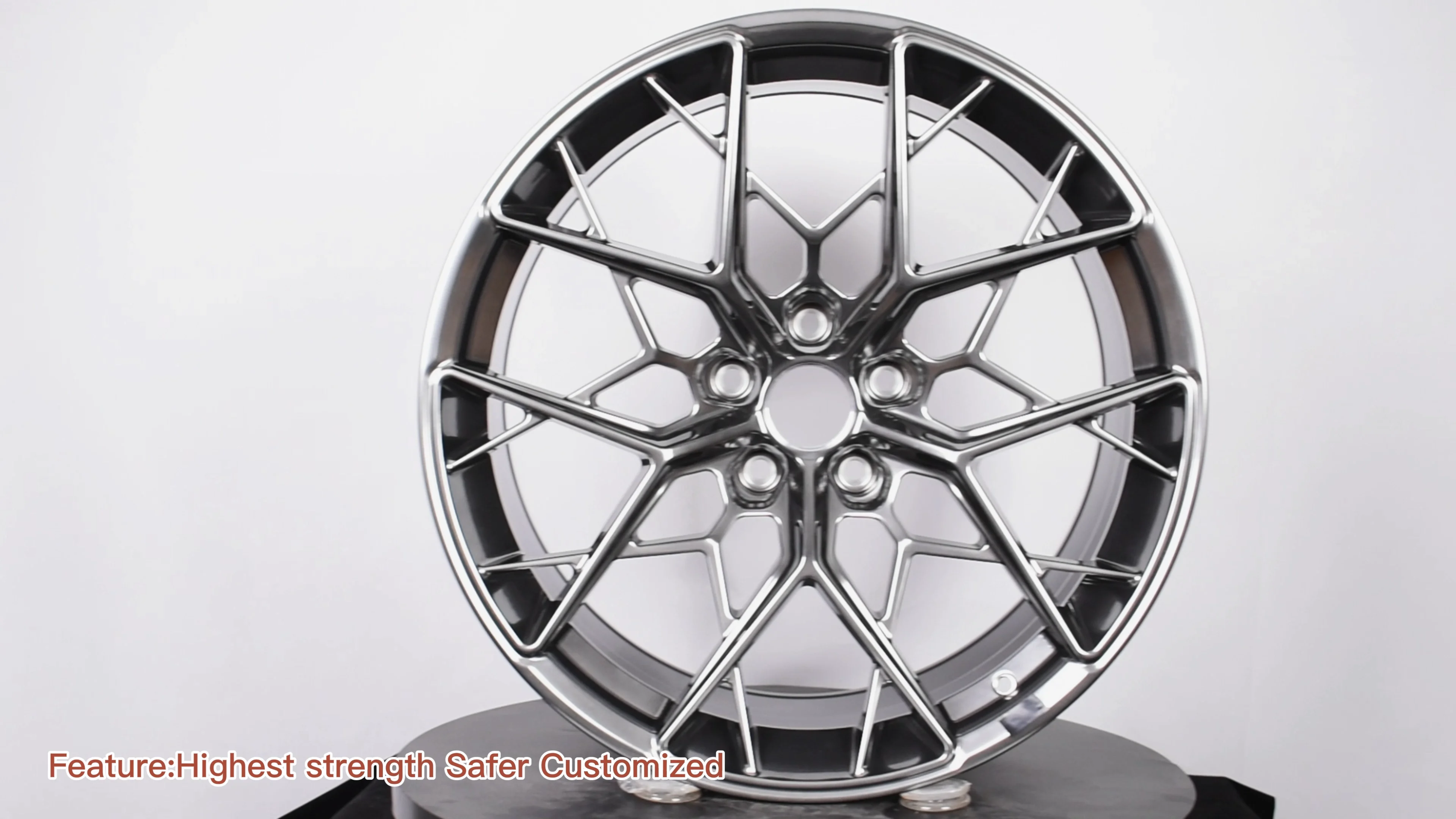 Pengzhen Monoblock Hyper Black 18 19 Inch 5x112 9.5 Car Rims Forged ...