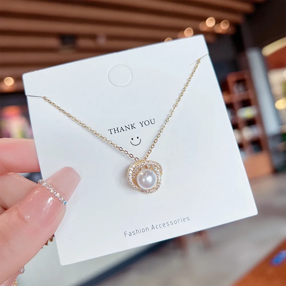 Luxury Long Tassel Star Moon Stainless Steel Gold Women Necklace Pearl ...