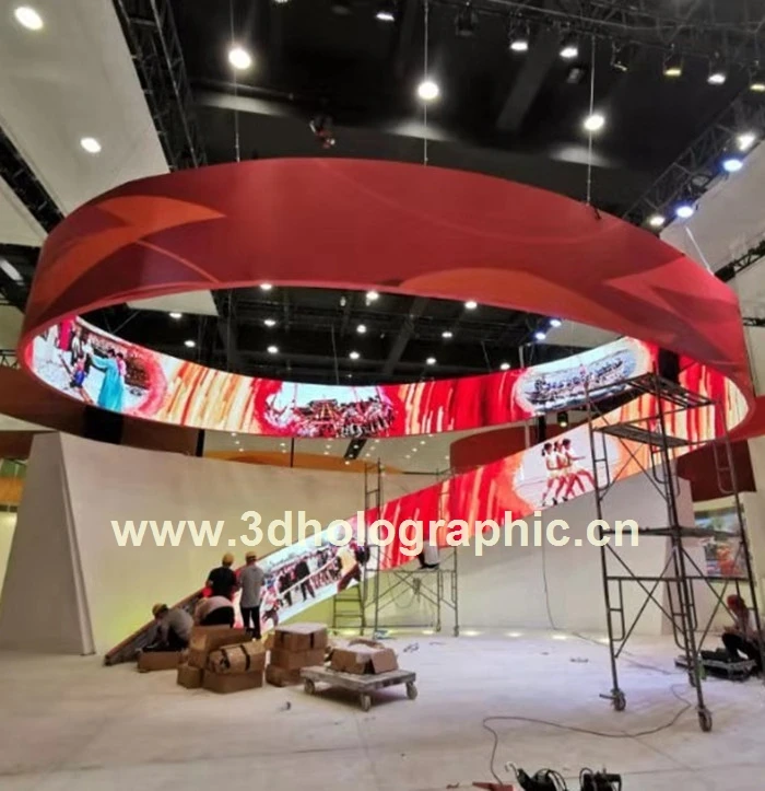 Interactive LED Time Tunnel - Flexible HD Display Technology