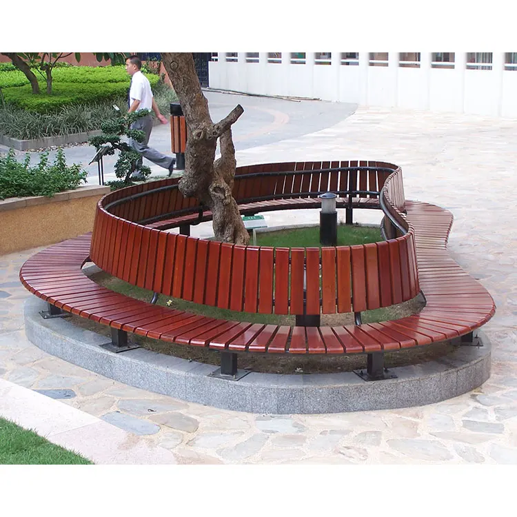 Alibaba.com: Custom Cast Iron Wood Slats Curved Garden Semi Circle ...