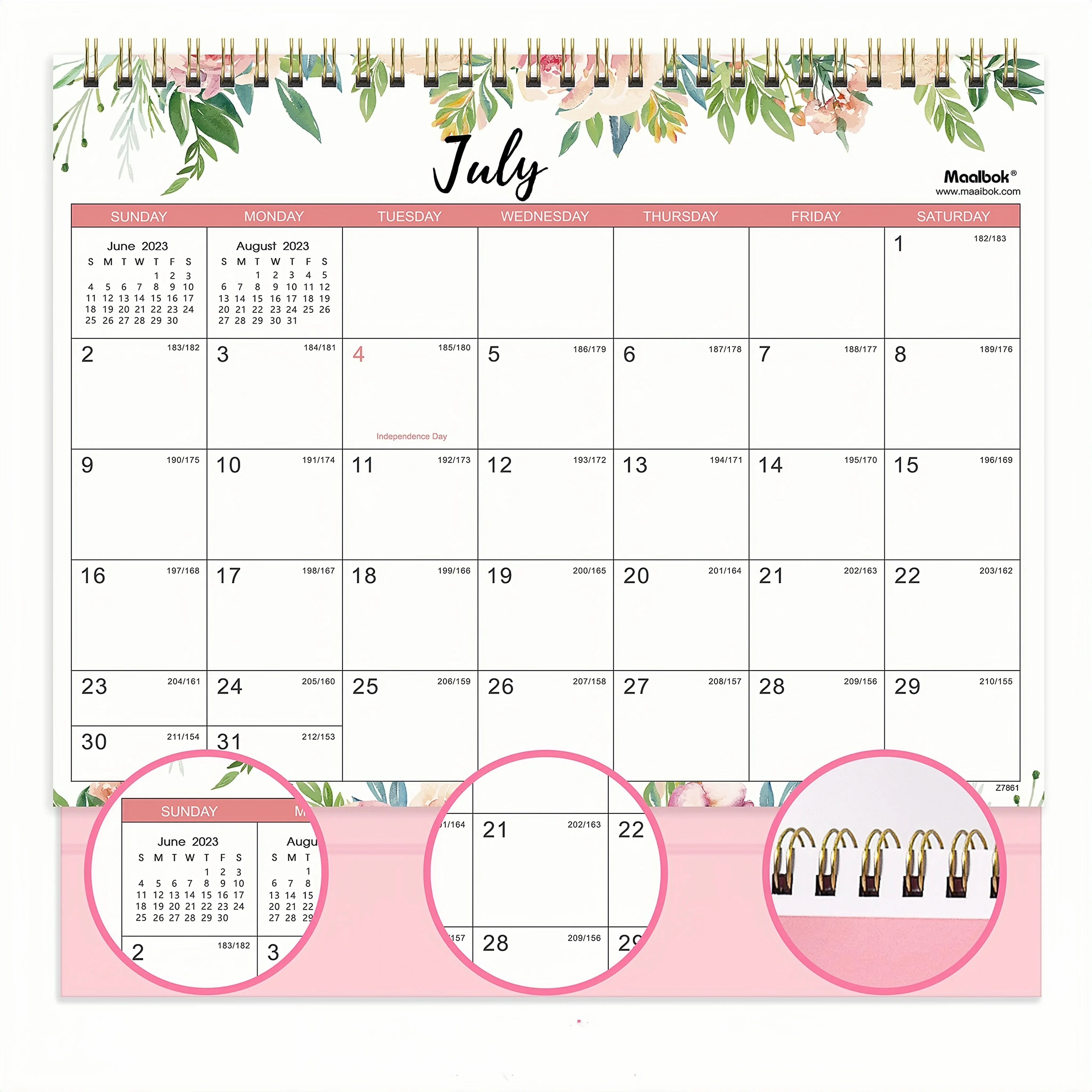 Custom 2024 Calendar With Packaging New Yearly Saddle Stitch 365 Day ...