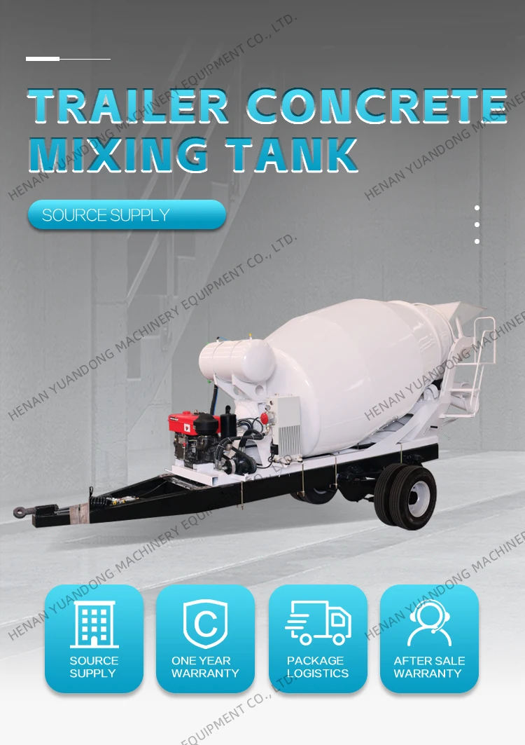 Self-loading Concrete Mixer Truck Mobile Cement Mixing Tank Reversing ...