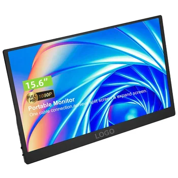 Portable Monitor 15.6inch Fhd 1080p Usb C Gaming Ultra-slim Ips Display ...