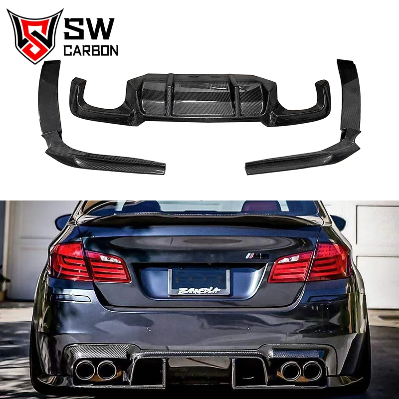 PSM Style Carbon Fiber Rear Diffuser for BMW 5 Series M5 F10 ...