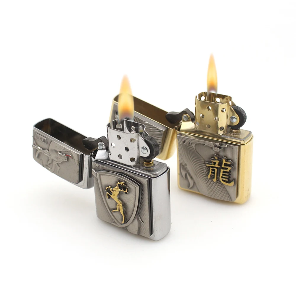 Factory Design Personalized Metal Plate Sticker Lighter 3D Embossed ...