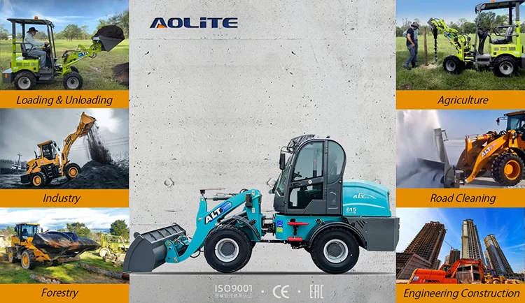 Alt All Terrain Electric Mini Loader 1.5 Ton Battery Electric Small ...