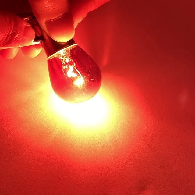 PY21W S25 BAU15S Amber Red Glass Car Tail Lamp 12V 21W - Reliable Stop ...