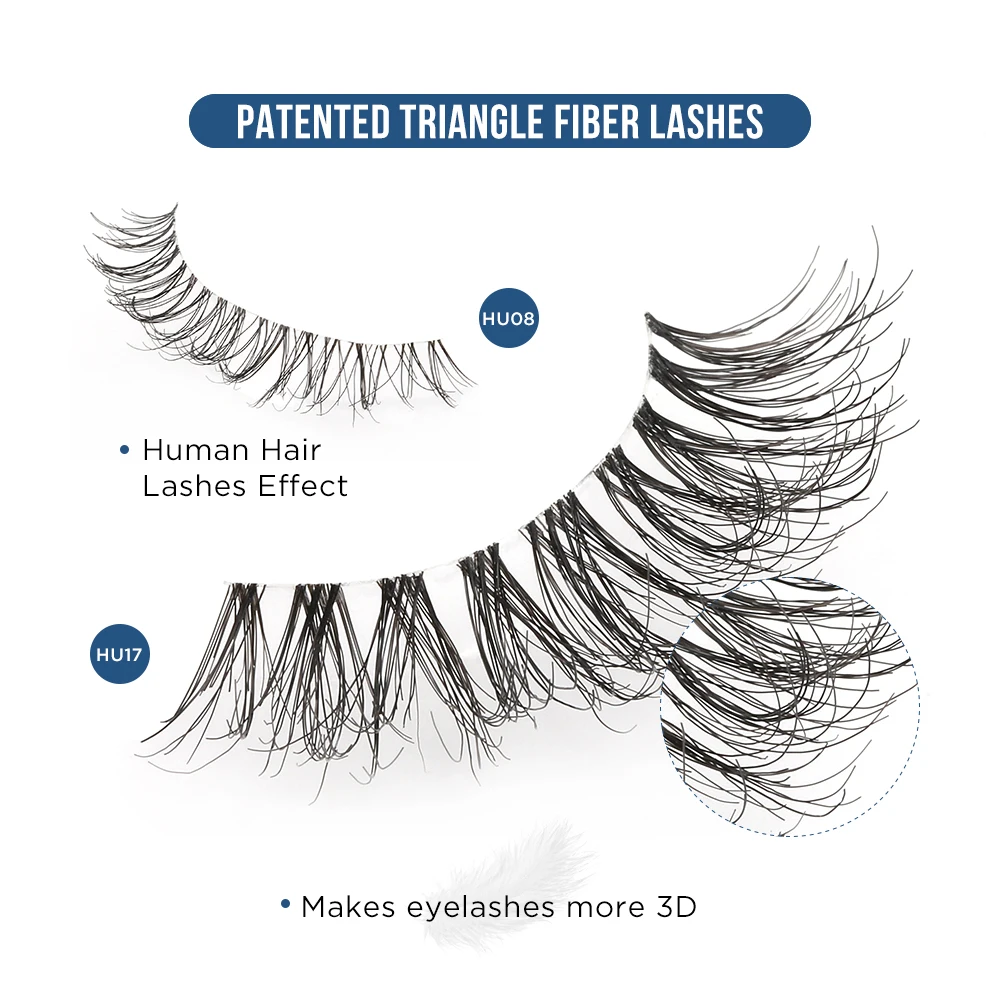 Worldbeauty 2023 New Faux Mink Superfine Invisible Band Lashes ...