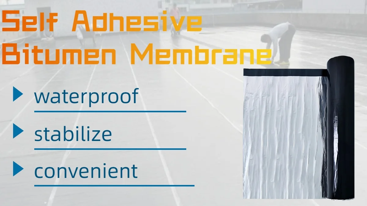 Modern SBS Material Self-Adhesive Bitumen Waterproofing Membrane Metal ...