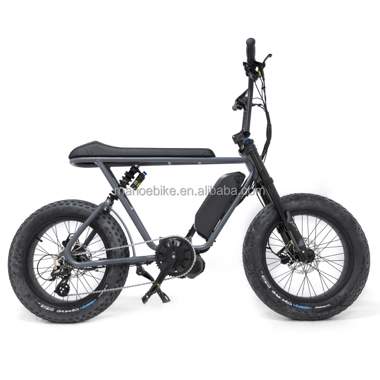 2022 Mario New Arrival Full Suspension Ebike With Mid Motor In Gray ...