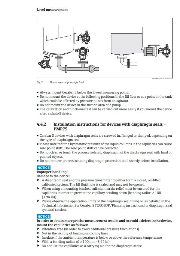 Endress Hauser PMC71 Absolute Pressure Transmitter - 4-20mA HART Output ...