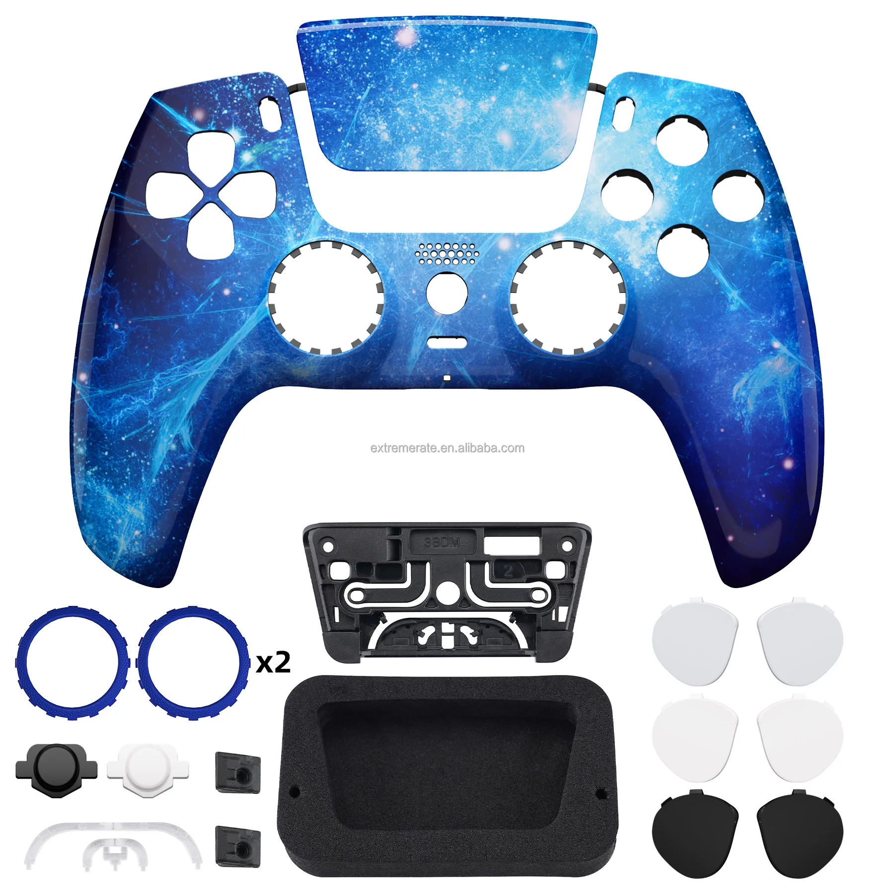 Extremerate Luna Redesigned Diy Front Housing Shell Faceplate For Custom Ps5 Controller Shell ...
