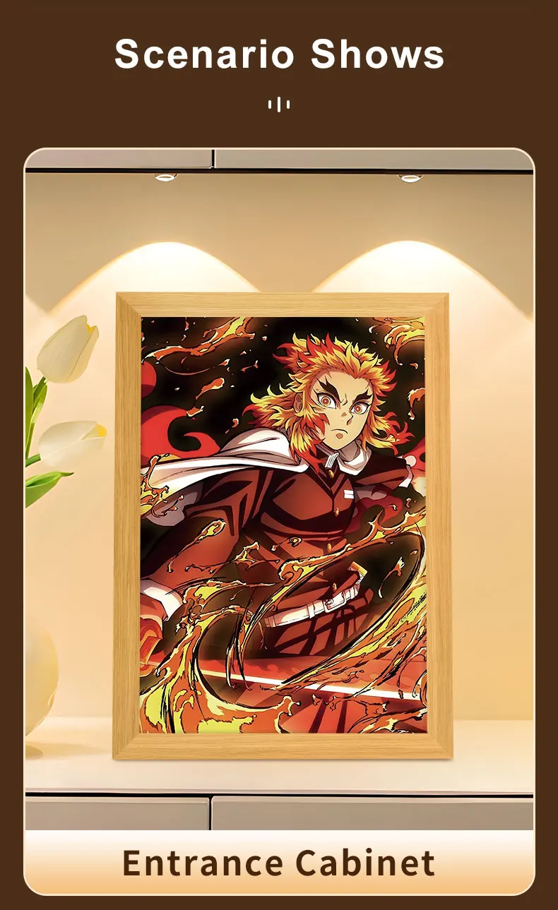 Agatsuma Zenitsu Anime Kimetsu No Yaiba 3D Night Light LED Painting ...