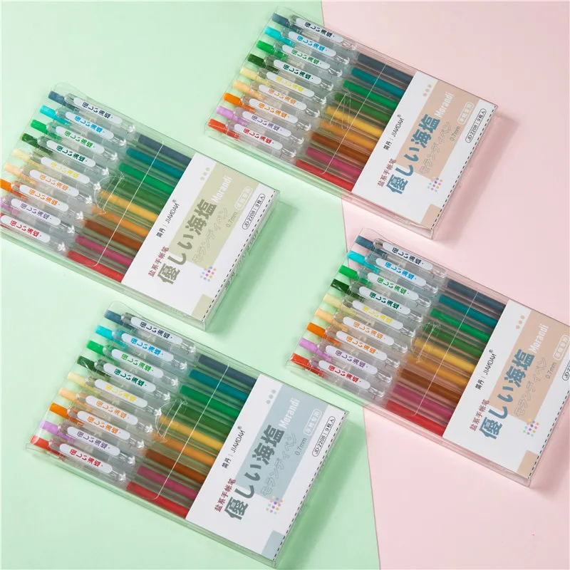 New Morandi Color Juice Colored Neutral Pen Creative Multi Color Pen ...