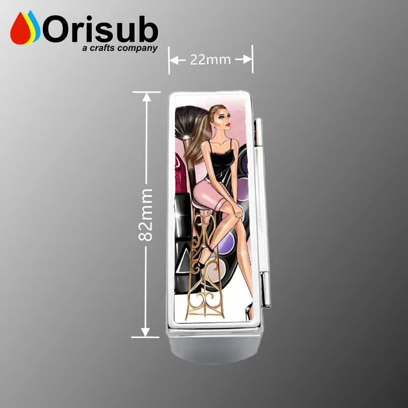 Custom Logo Printable Metal Lipstick Box Sublimation Lipstick Case ...