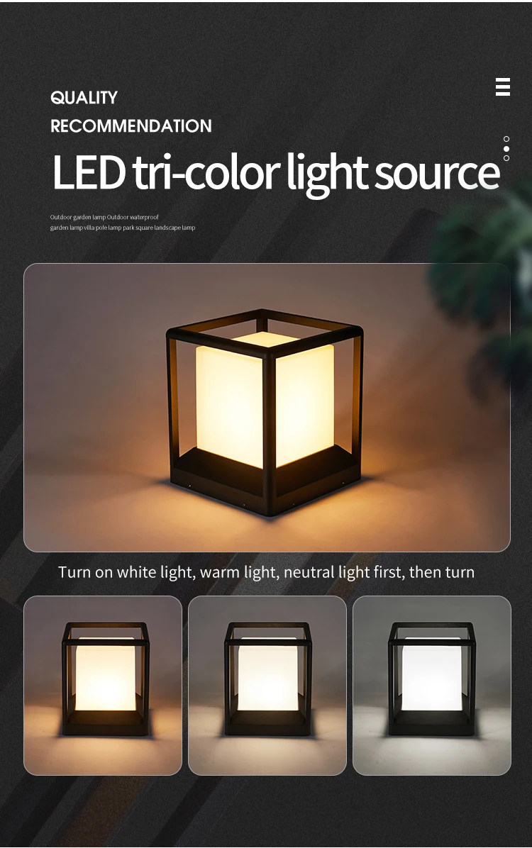 Outdoor Main Gate Post Lights - Durable 5 Watt LED Pillars