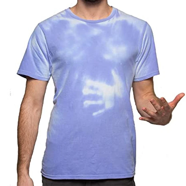 Custom Summer Temperature Sensitive Gradient T-shirt 100% Cotton Uv ...
