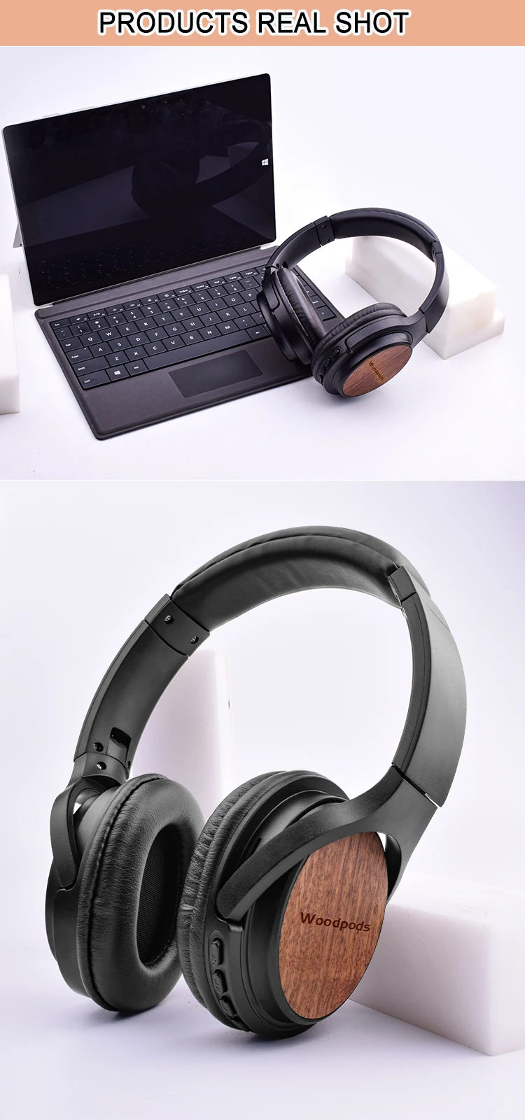 Recycled Plastic Eco Friendly Headphones - Wireless V5.0