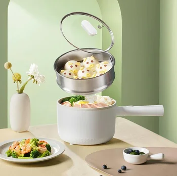 Dormitory Mini Nonstick Pot Electric Multi Cooker 2l Pots Cooking Set ...