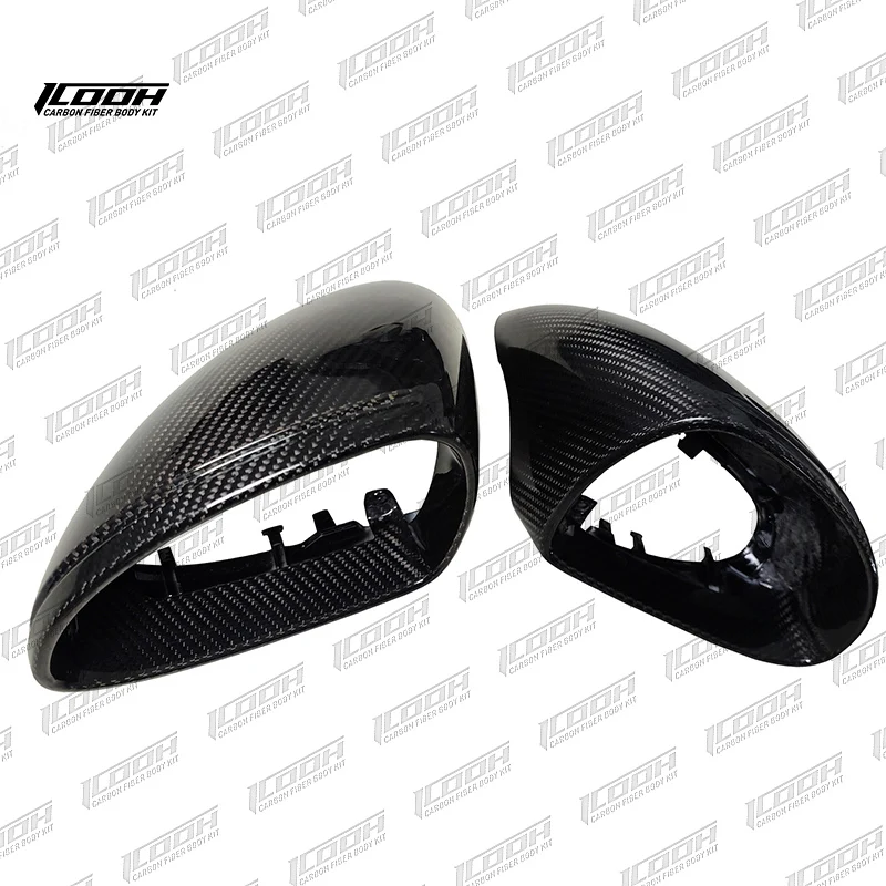 ICOOH Racing Dry Carbon Fiber Fibre Side Mirrors Cover Caps Fit For ...