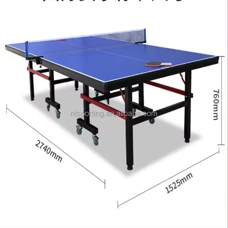SP Folding Movable Table Tennis Table - Durable & Waterproof