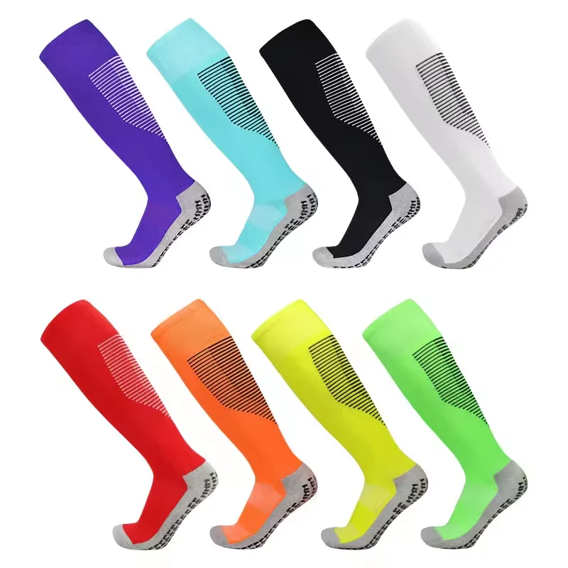 2024 Boutique Custom Logo Design Compression Football Socks Anti Slip ...
