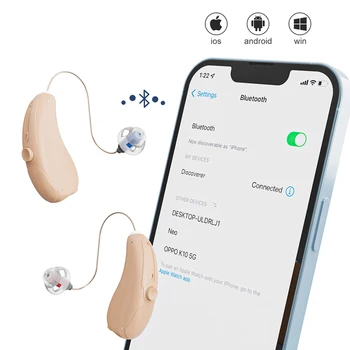 App Control Smart Fitting Programmable Mini Ric Bte Hearing Aid Digital ...