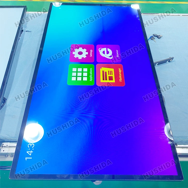 21.5 32 43 50 55 65 Inch Ultra Thin Touch Screen Wall Mount Digital ...