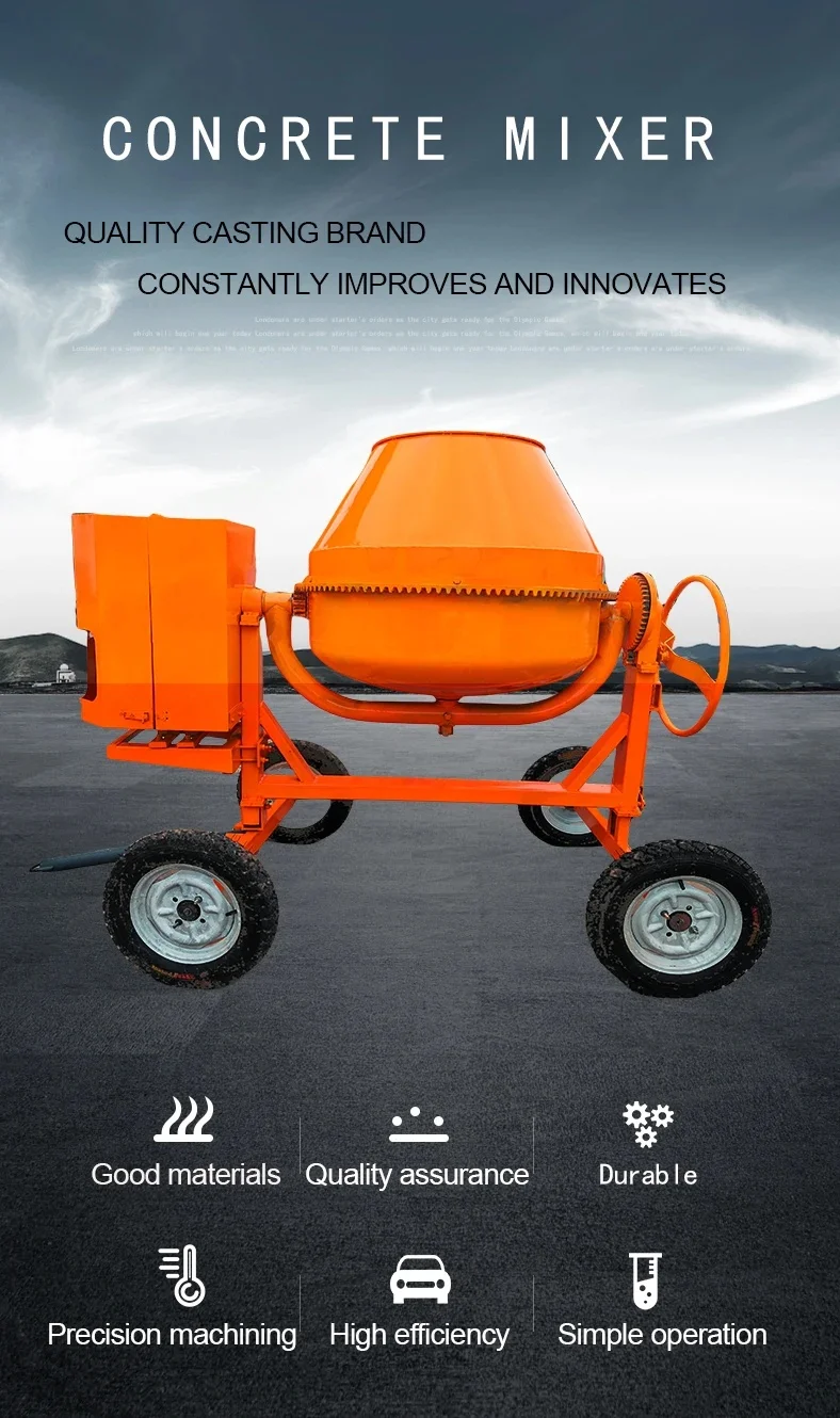 Concrete Mixer With Pump Mini Hand Operated Concrete Mixer Automatic ...