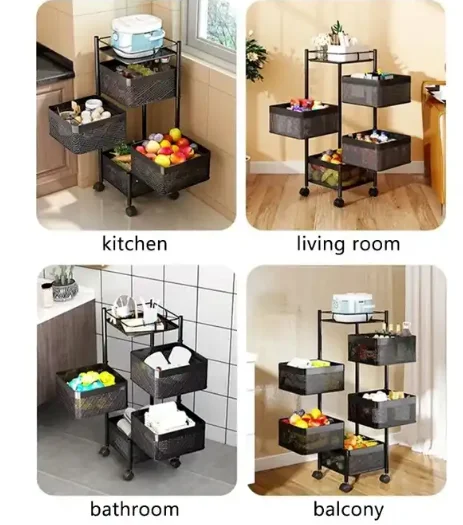 Kitchen Rotating Shelf - Save Space & Organize Efficiently