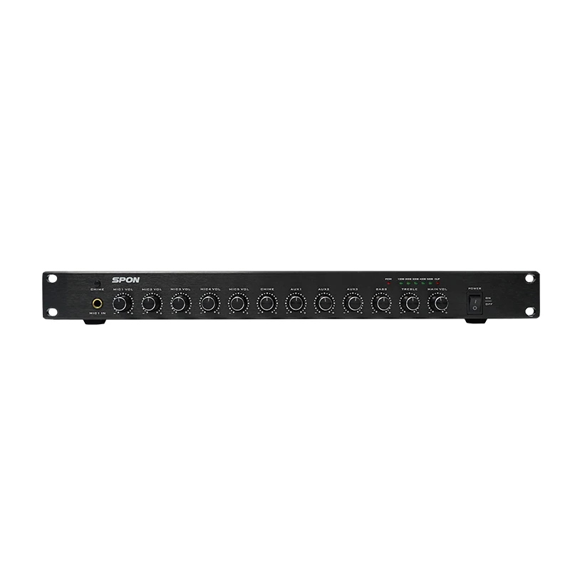 8-Channel IP Paging PA System Speaker Pre-Amplifier Mixer with 20Hz ...