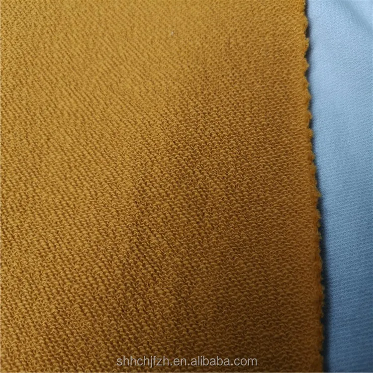 300gsm CVC French Terry Fabric - Soft, Stretchy, and Sustainable