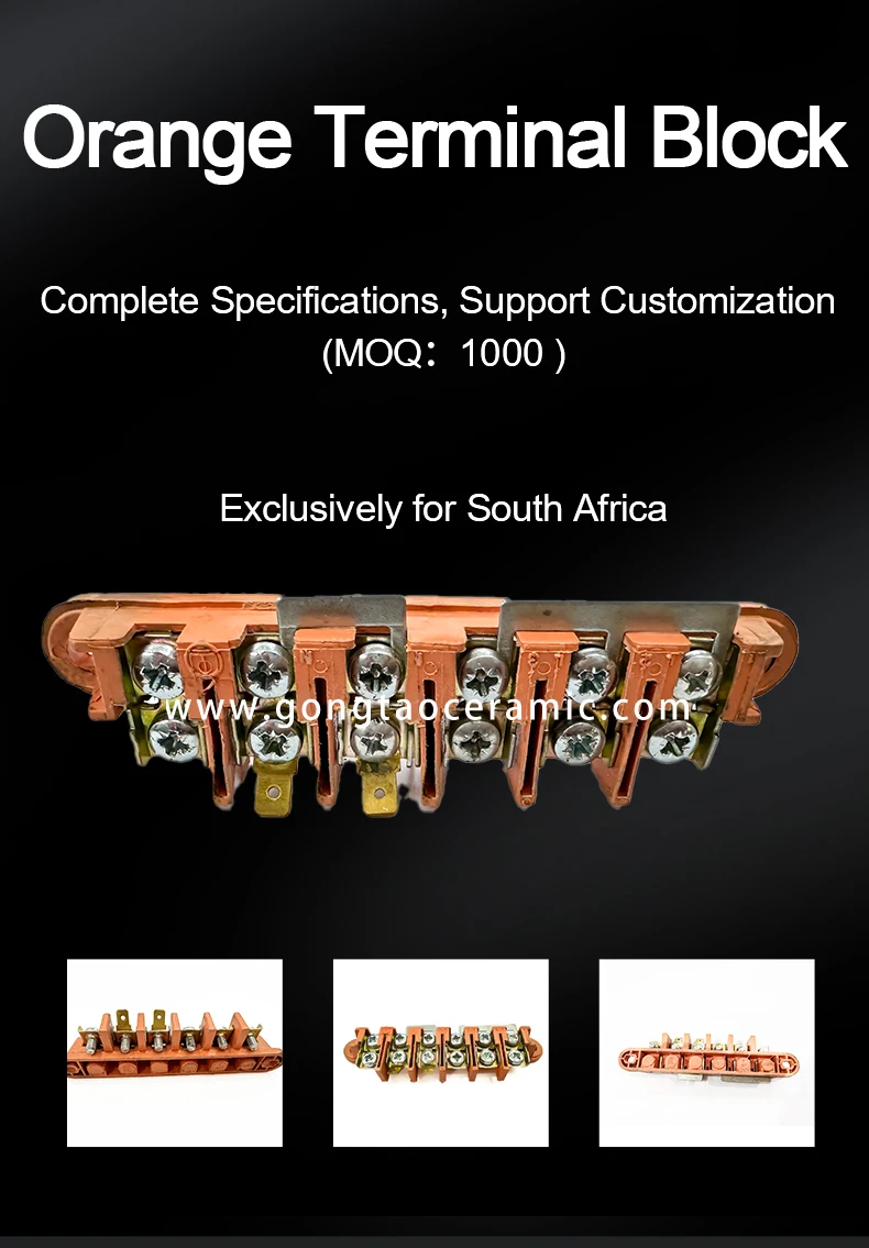 Customized Ceramic Terminal Blocks for Three Phase Motors