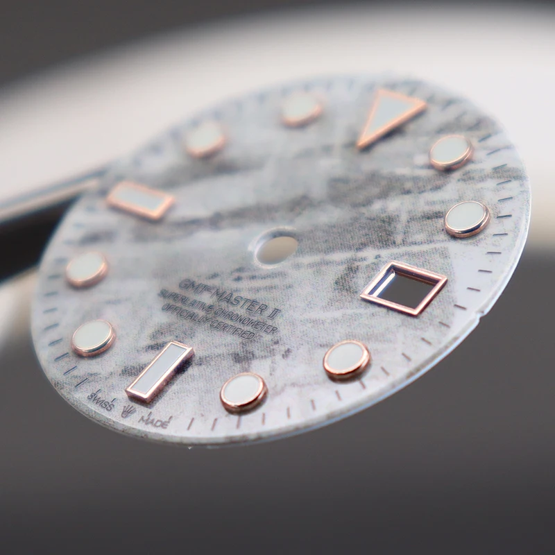 Custom Meteorite Dial for Eta 2824 Nh35 Nh36 7750 Movement