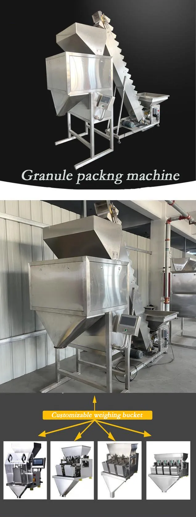 Automatic 1kg Dates Granular Stand Up Zipper Bag Premade Bag Popcorn ...