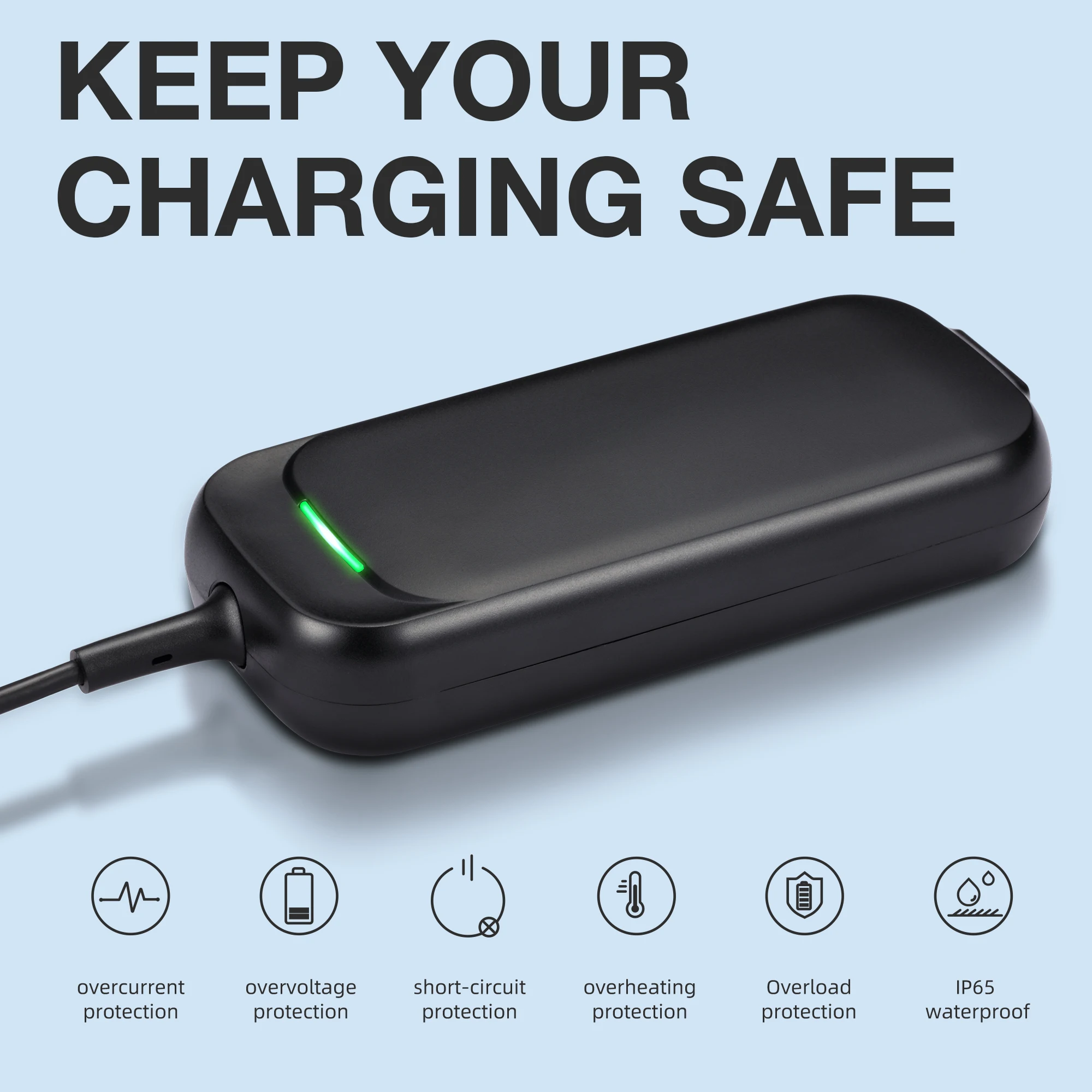 C80 42V 2A Lithium Battery Charger for E-Bikes & Scooters