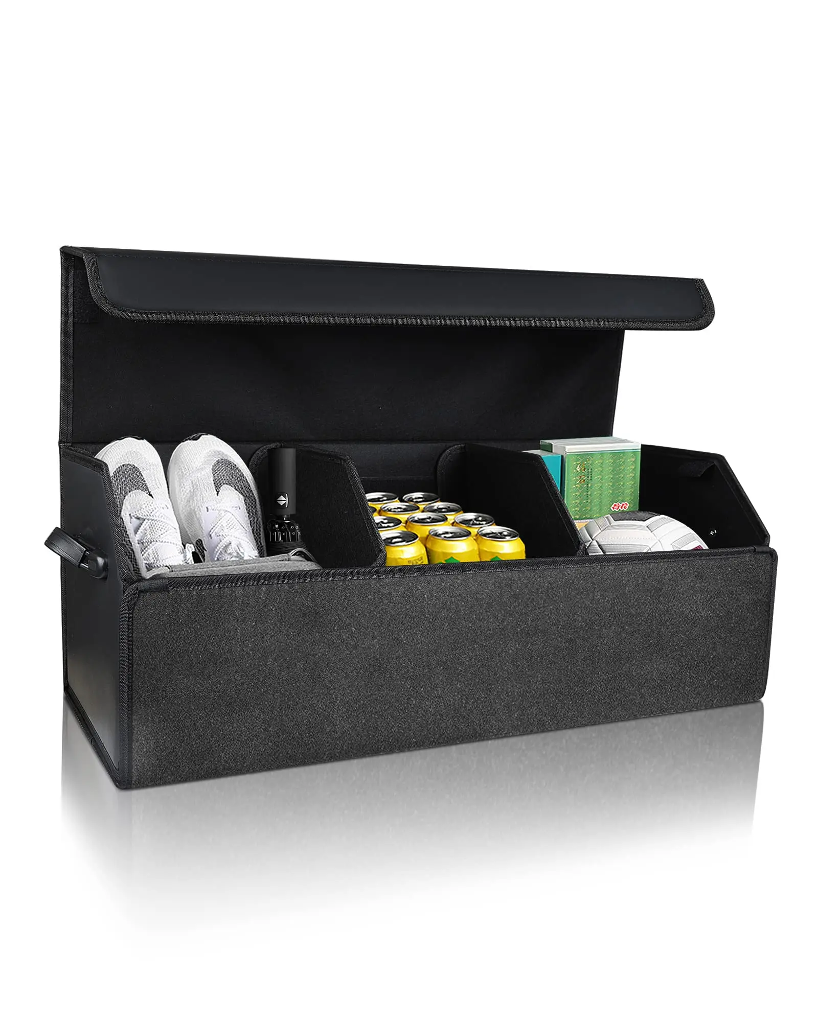 Factory Custom Extra Large Car Organizers Leather Storage Box for Trunk ...