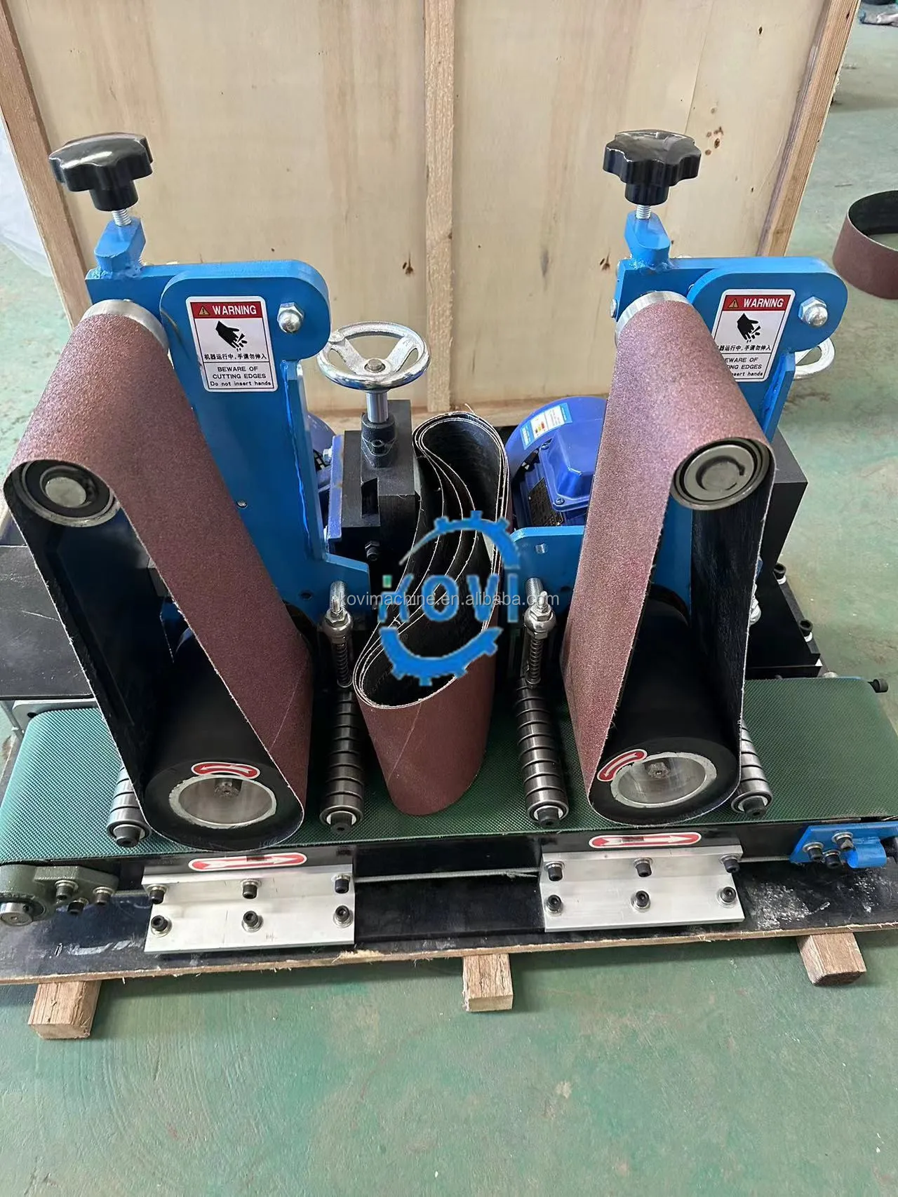 Metal Surface Belt Sander Finishing Deburring Grinder Polishing Machine ...