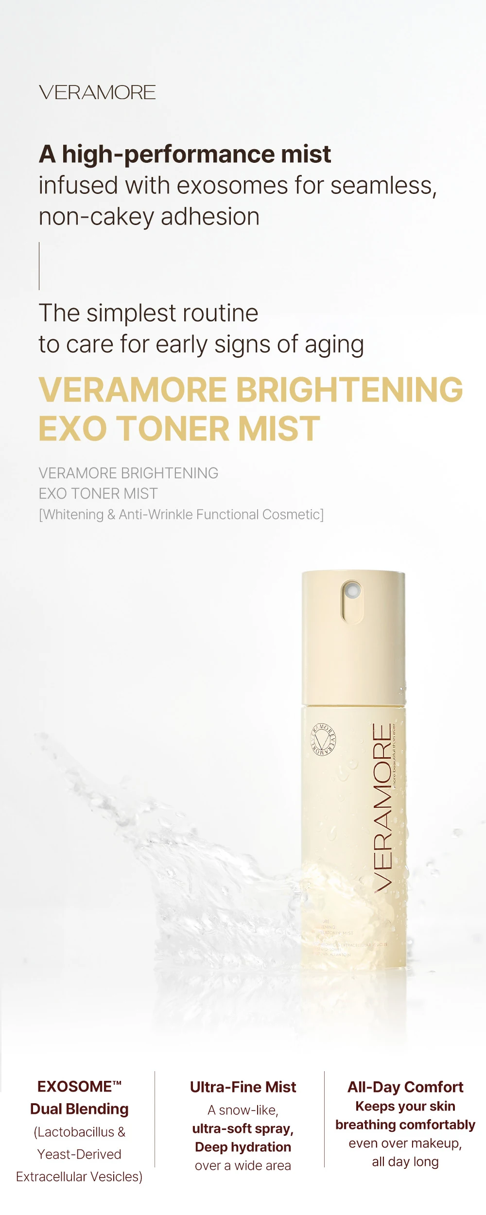 Hydrating Brightening EXO Toner Mist 100ml Facial Mist for Daily Skin ...