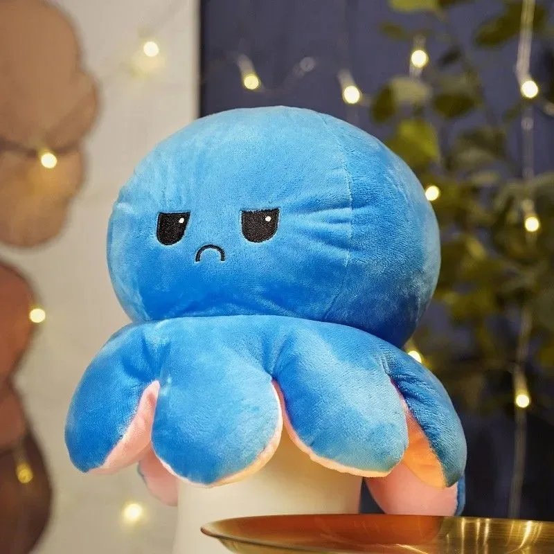 Hot Selling Stuffed Animal Toys Flip Octopus Plush Plushied Angry Face ...