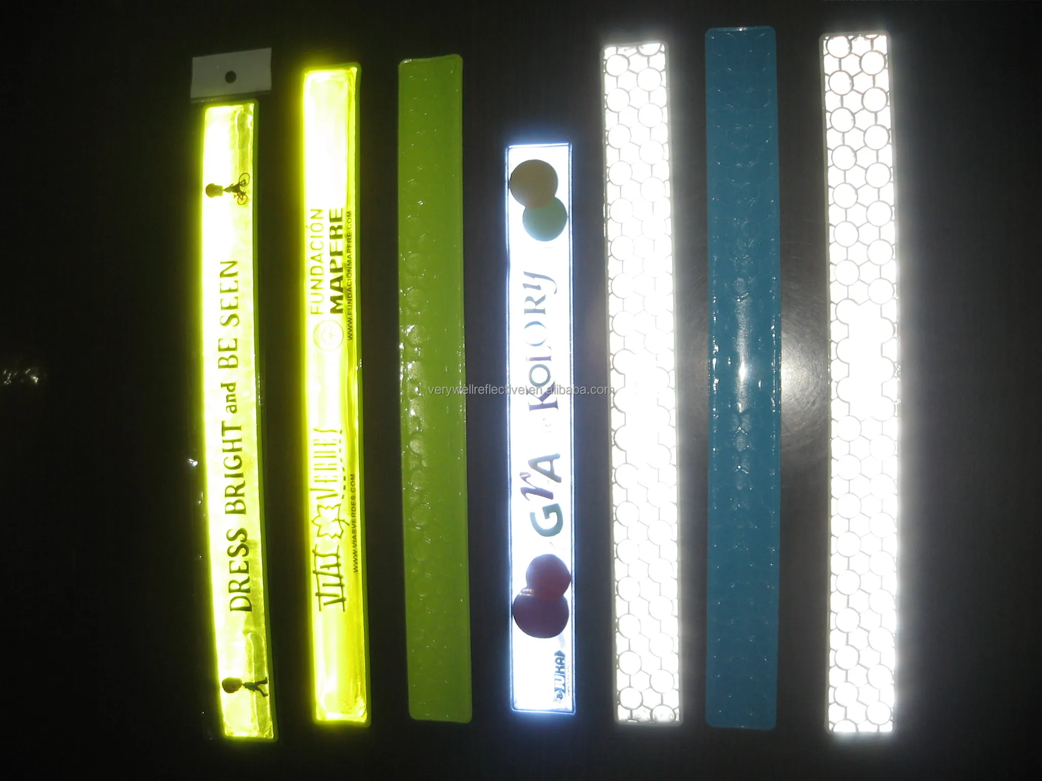 Verywell Custom Reflective Snap Band Reflective Slap Wrap Armband ...