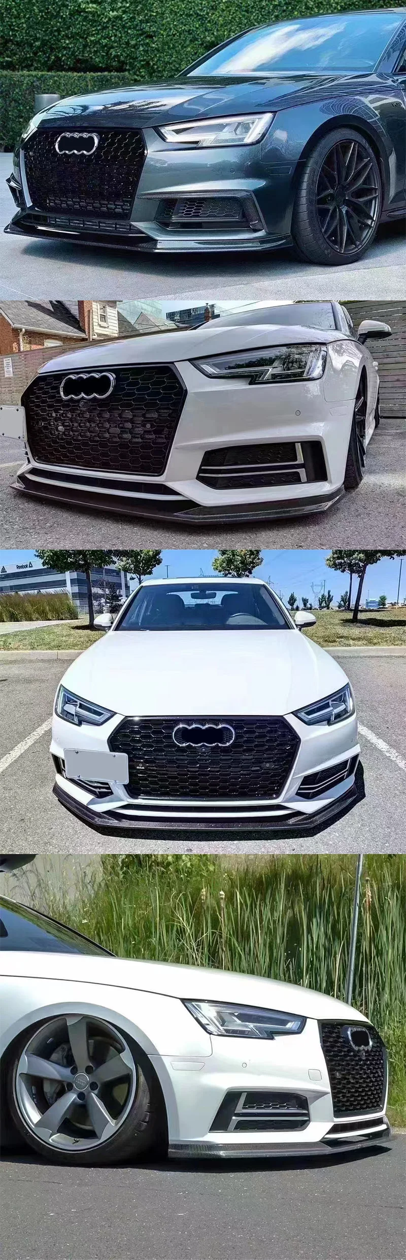 A4 Sline S4 B9 ECS Style High Quality Carbon Fiber Front Lip Front ...